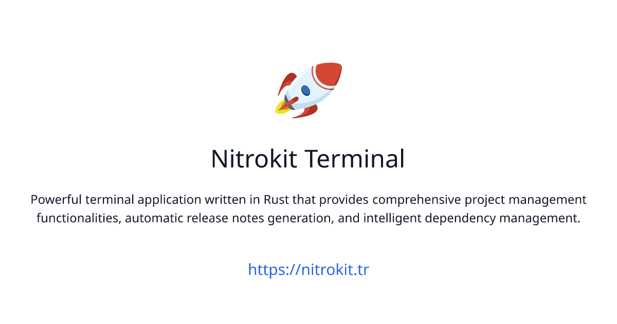 Nitroterm - Powerful terminal application written in Rust